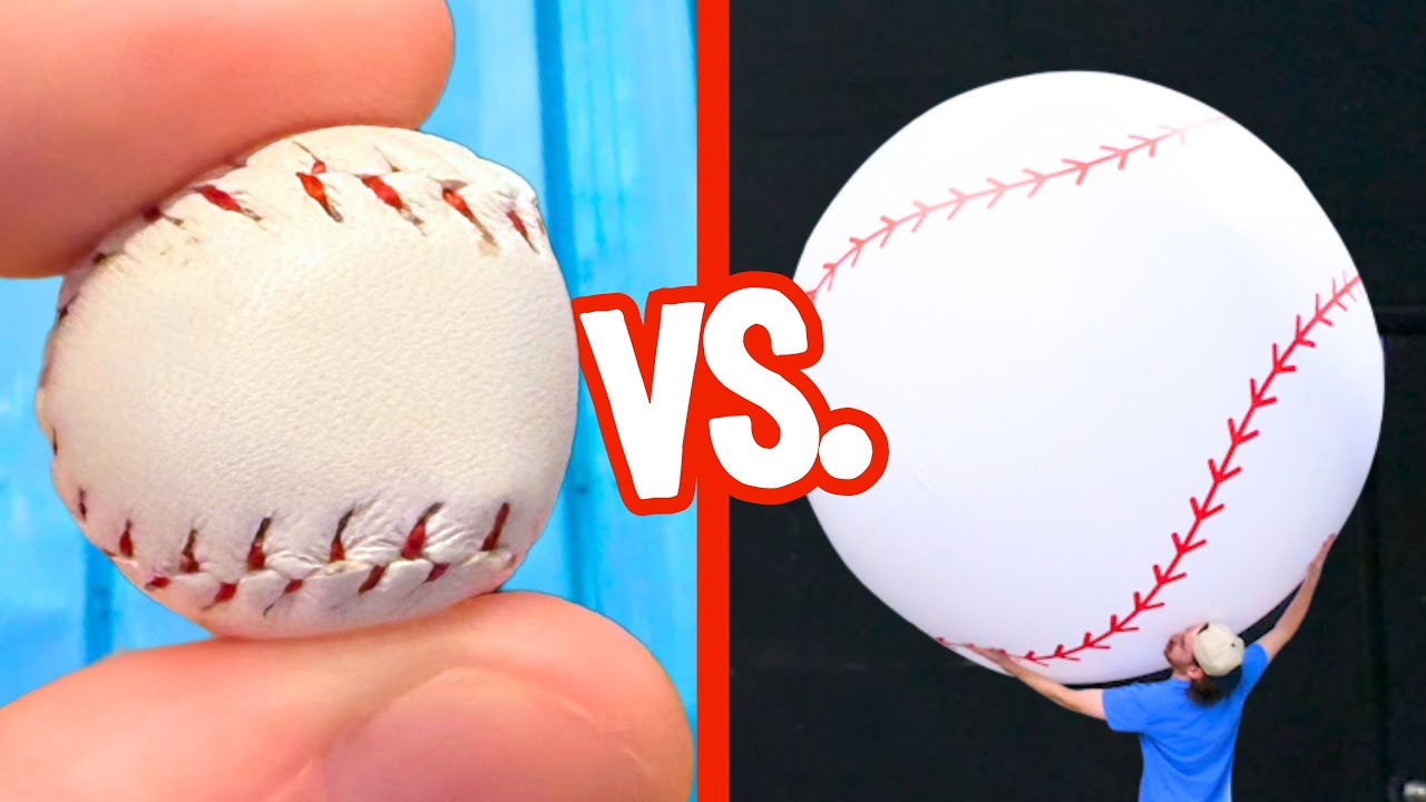 World's Smallest Vs. Biggest Baseball At-Bats - YouTube