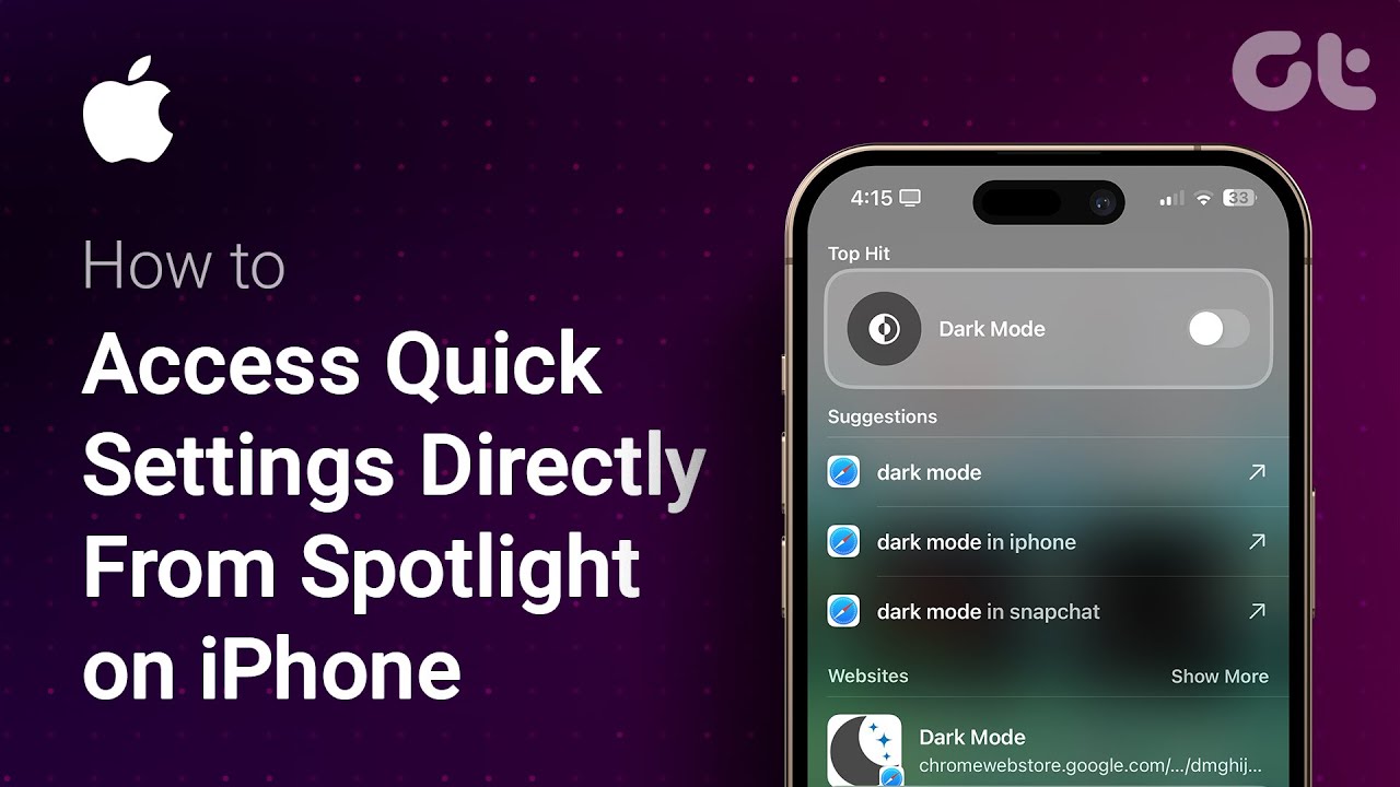 How To Access Quick Settings Directly From Spotlight on iPhone ...