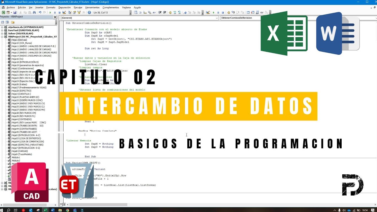 02 Etabs API | Básicos | Obtener métodos y datos - YouTube