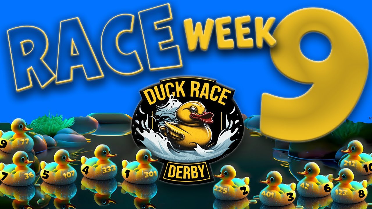 Race week 9 Duck Race Derby - Duck Race! Win $$$ - YouTube