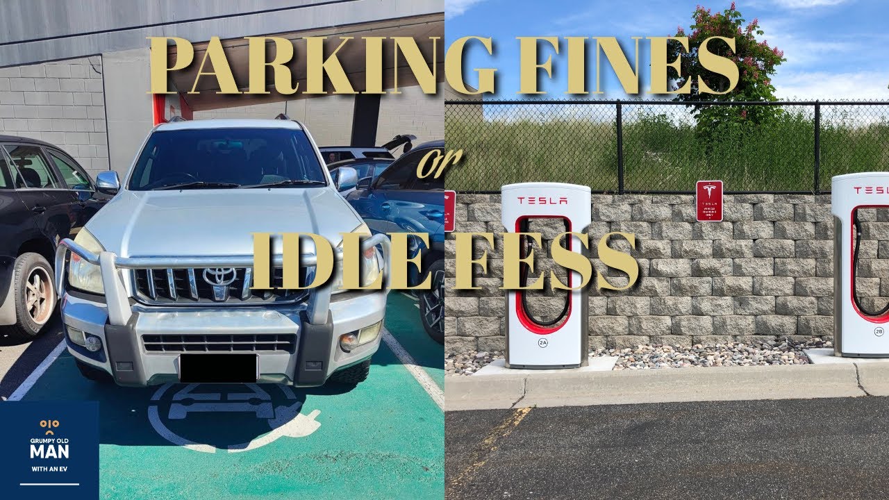 Idle fees and parking fines at EV charging spots - YouTube