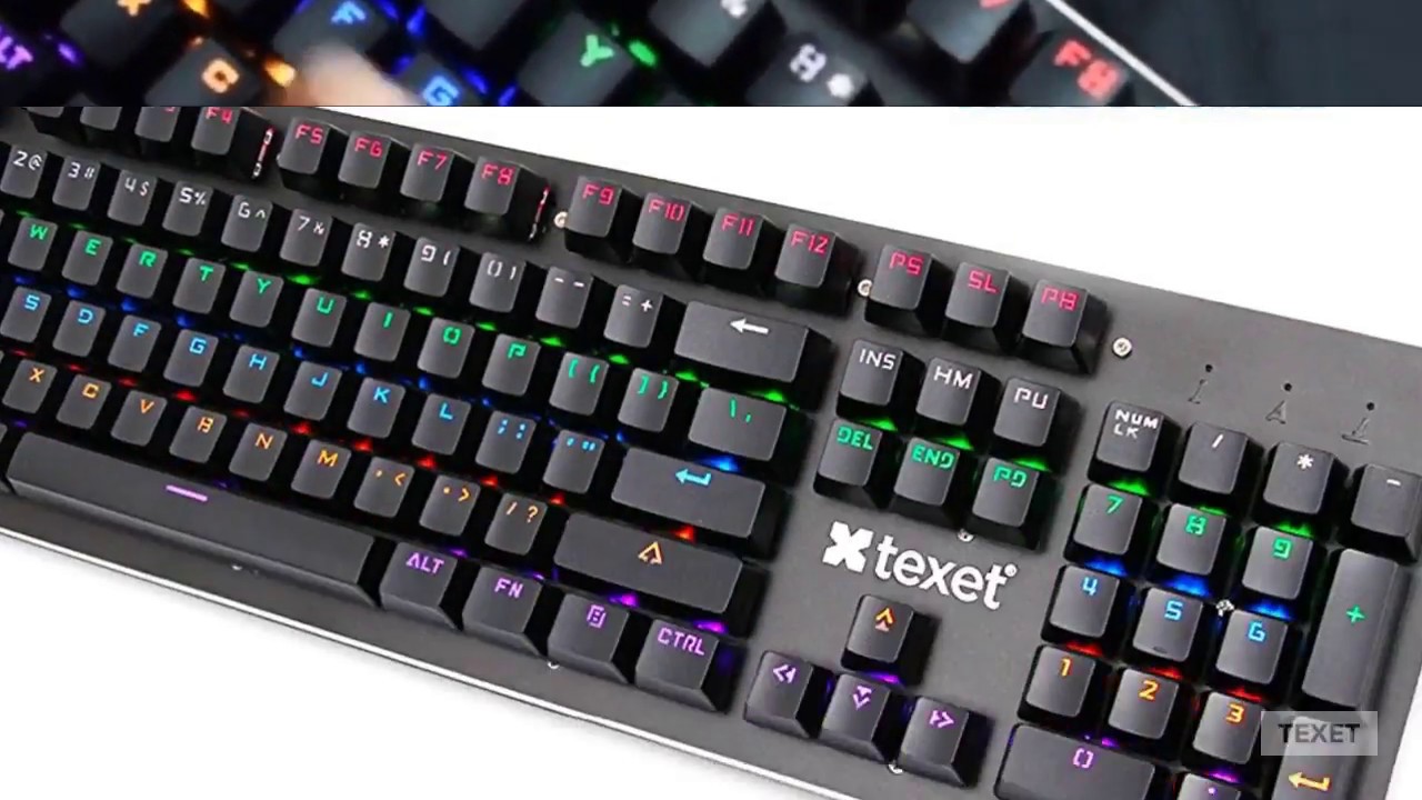 Mechanical Gaming Keyboard I Texet - YouTube
