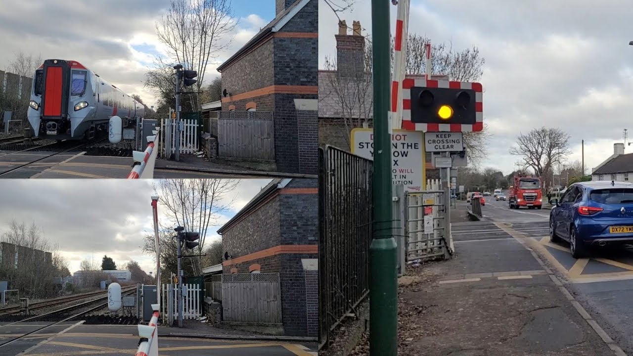 *Hangman, Class 197 on Test* Harlescott Level Crossing - YouTube