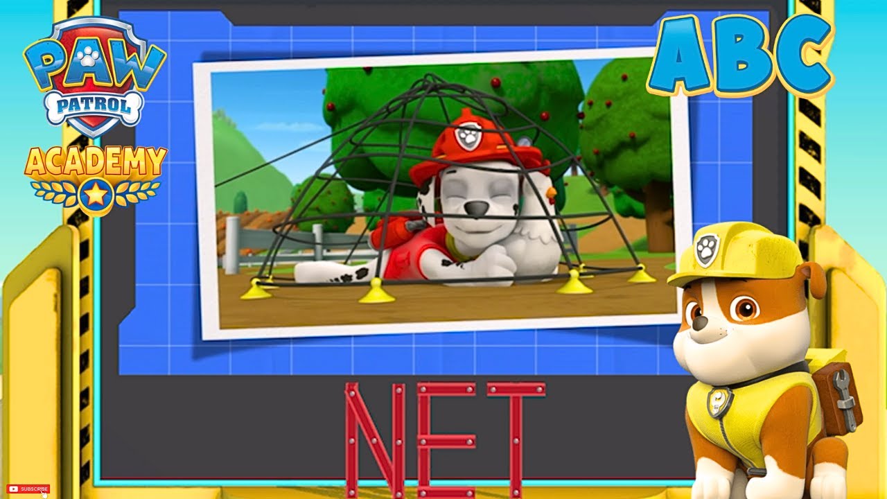 PAW Patrol Academy | Letter Construction with Rubble | Build the Word ...