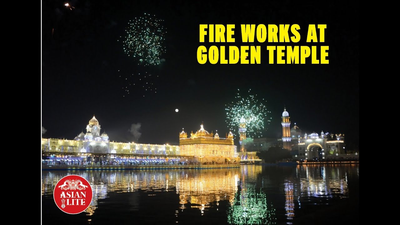 Vaisakhi Fireworks at Golden Temple - YouTube