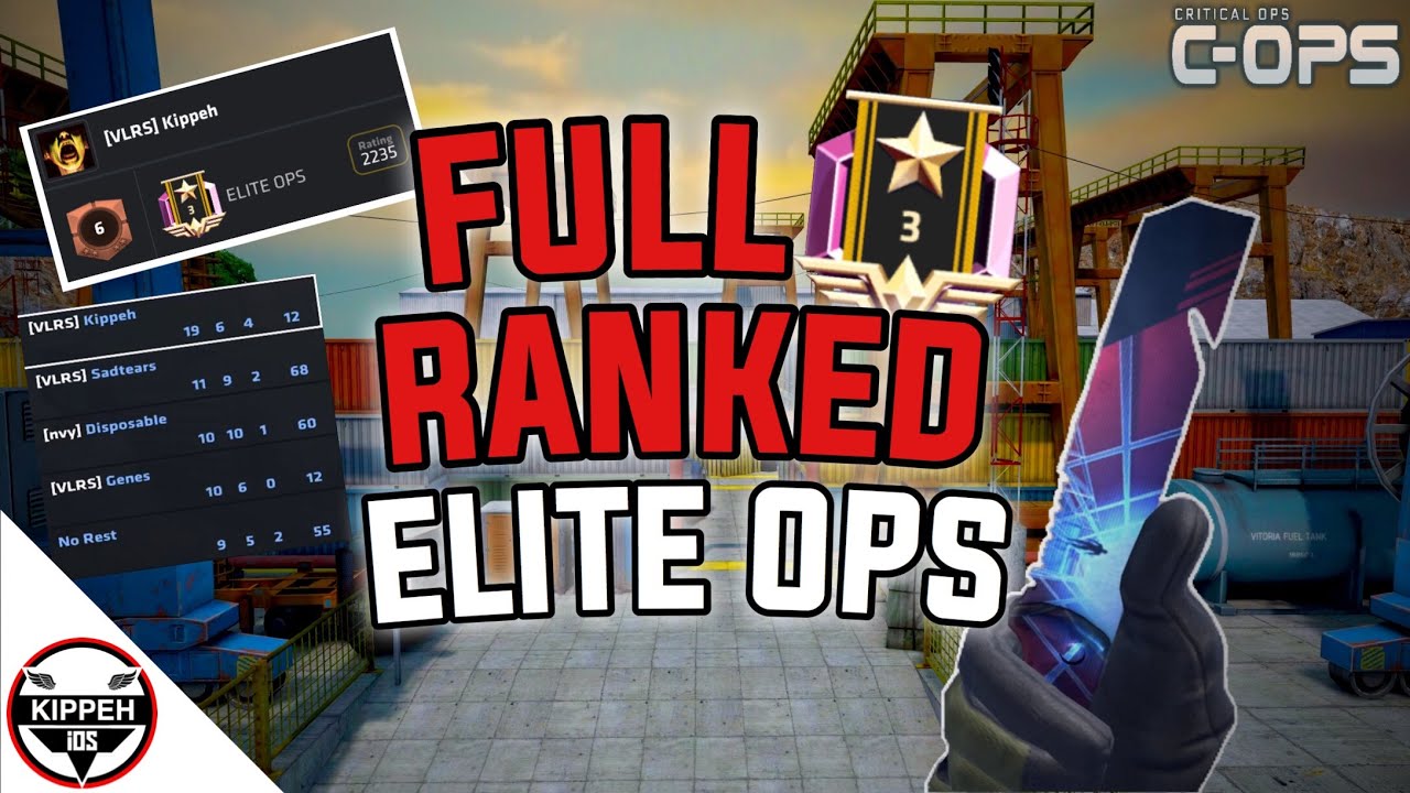 ELITE OPS RANKED! (19 kills!) | Critical ops 1.11.0 | VLRS Kippeh - YouTube