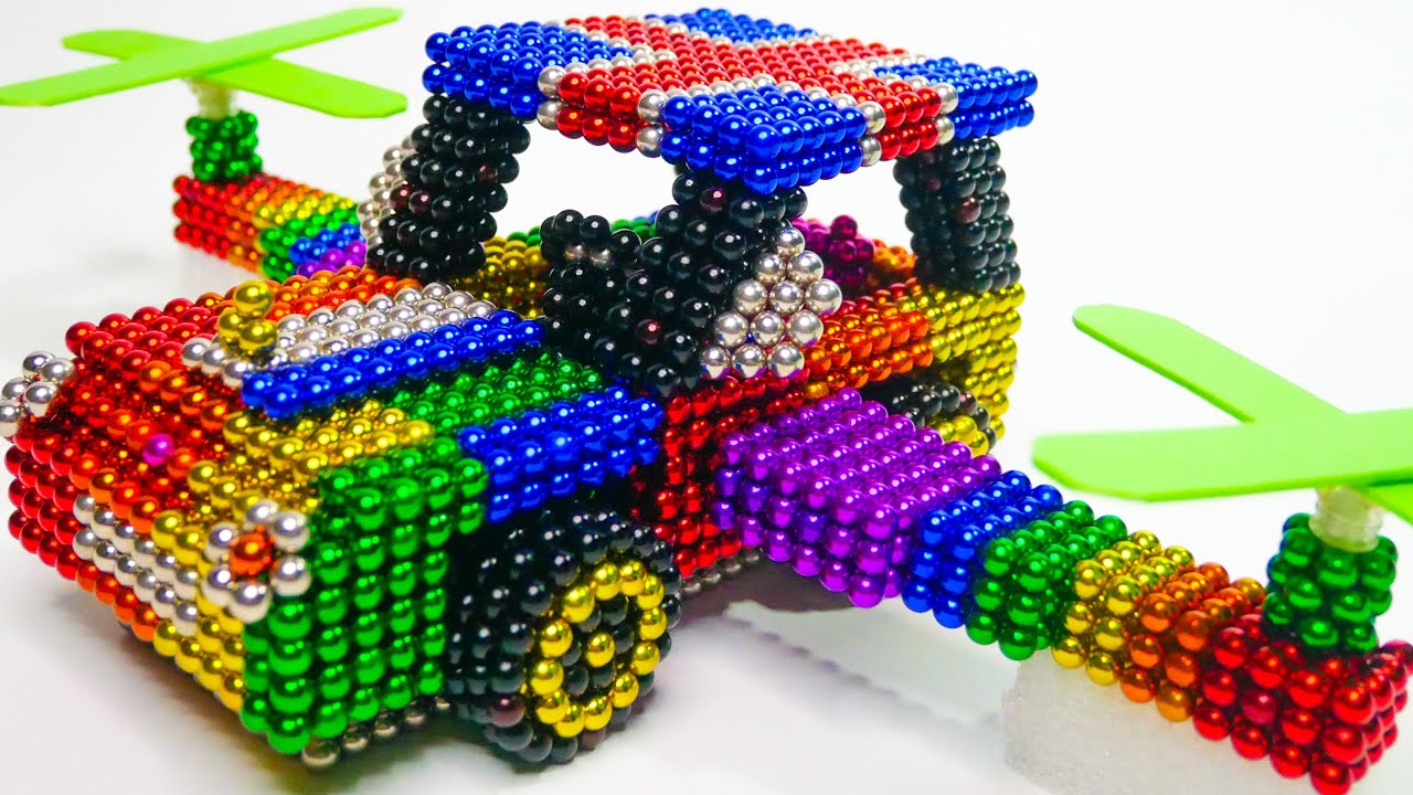 DIY - How To Make a Airplane - Aeroplane car From Magnetic Balls (ASMR ...