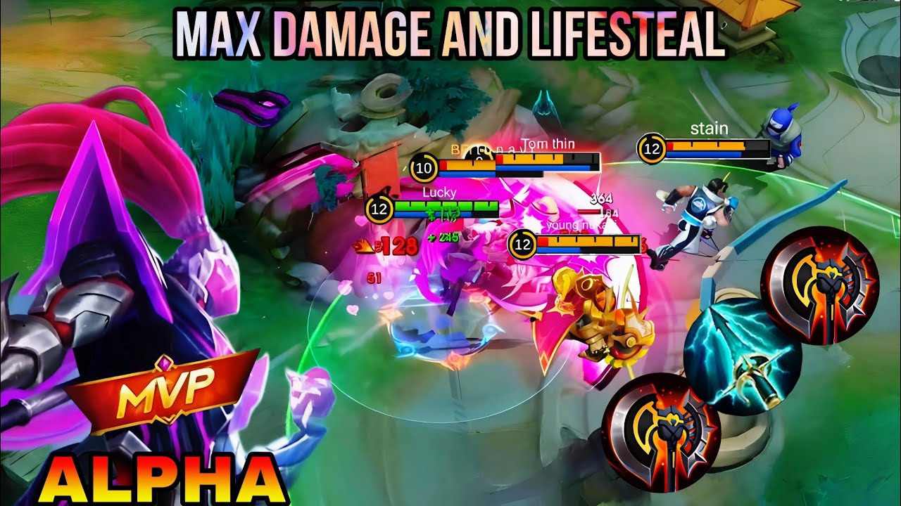 WOW DAMAGE ALPHA 1 HIT BUILD 2025 ! BUILD TOP 1 GLOBAL ALPHA - MLBB ...