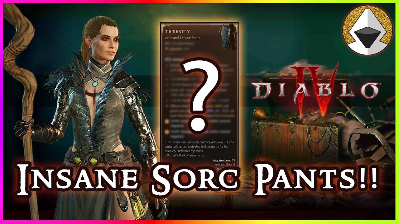 Insane Sorcerer Pants - Unique Item Showcase - Diablo IV - YouTube