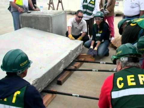 CERT Drill Cribbing Exercise Oct 23 2010 - YouTube
