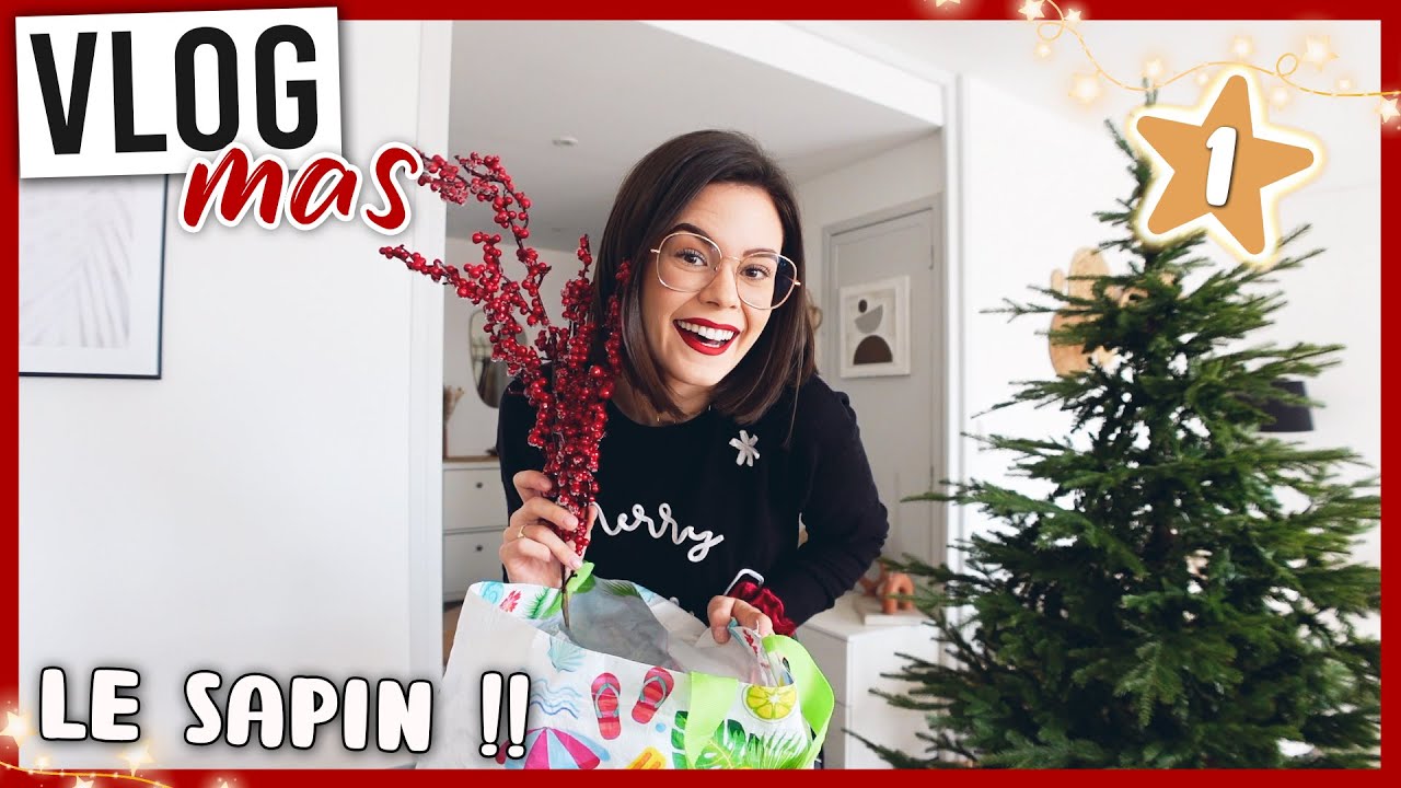 VLOGMAS 1 • J'installe le sapin ! - YouTube