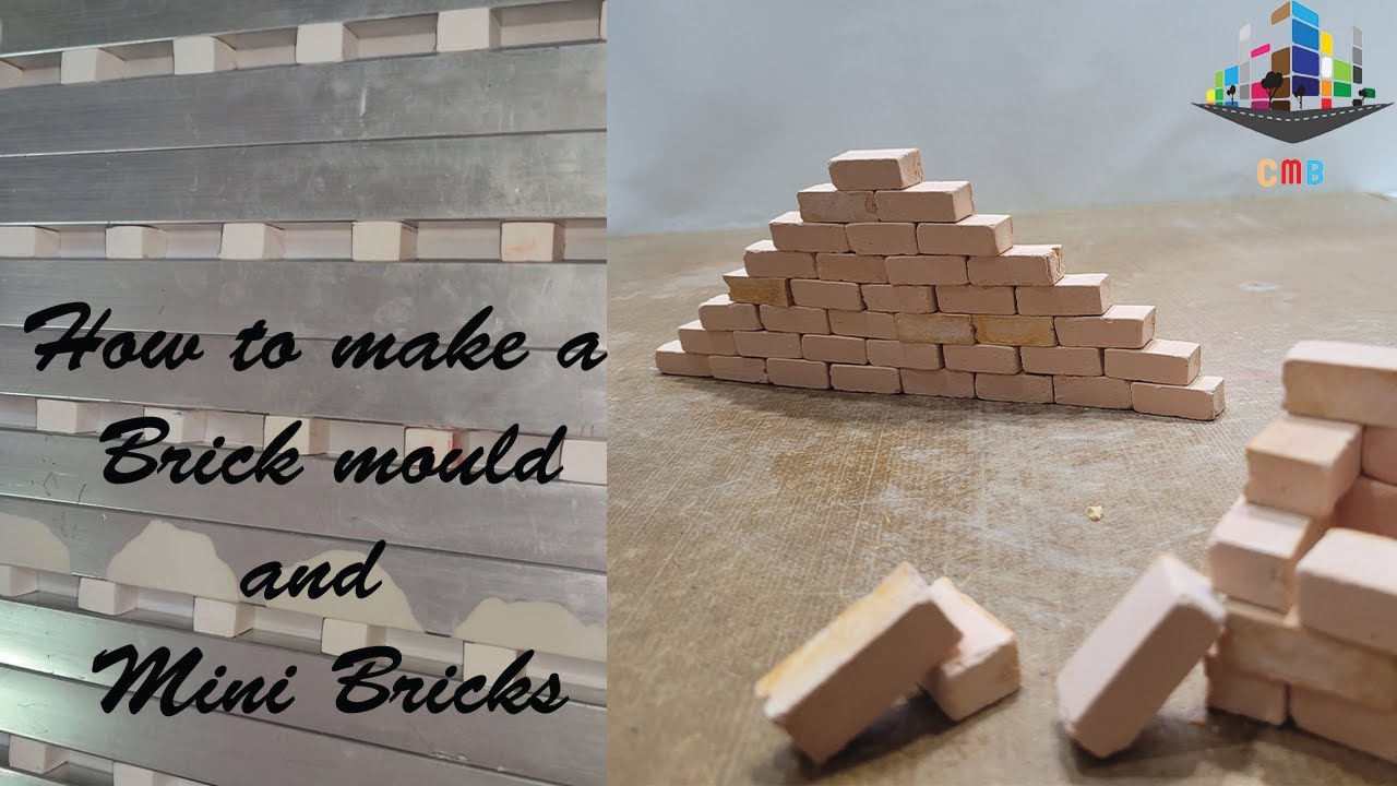 How to make a mini brick mould and mini Bricks - YouTube