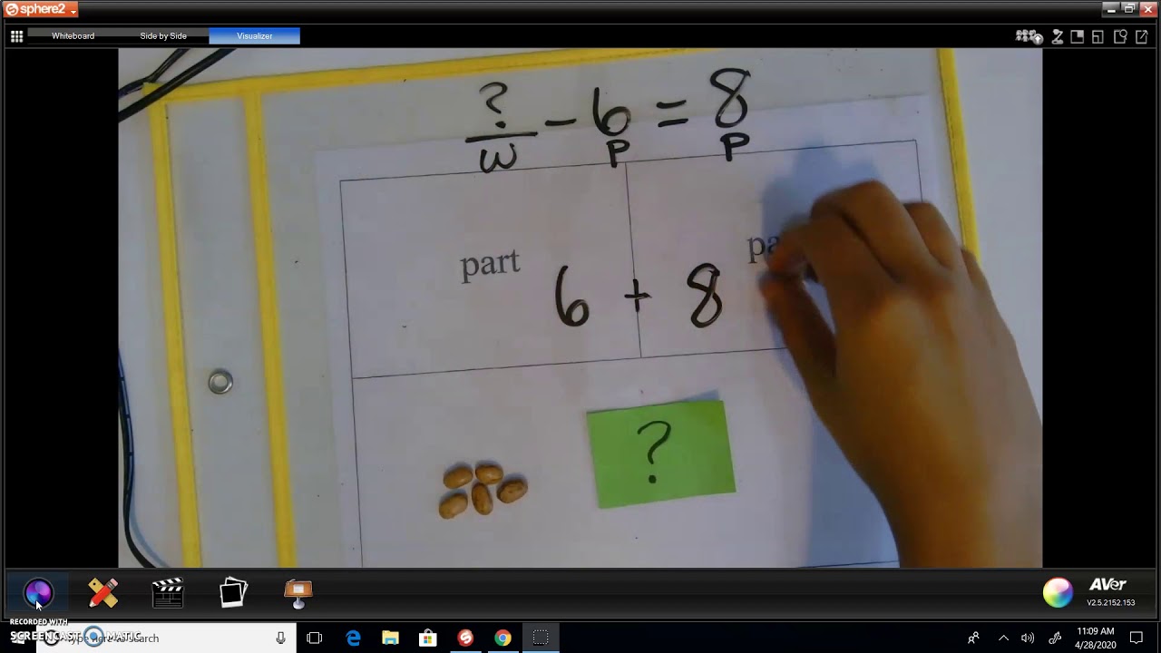 Part Part Whole - whole unknown subtraction - YouTube