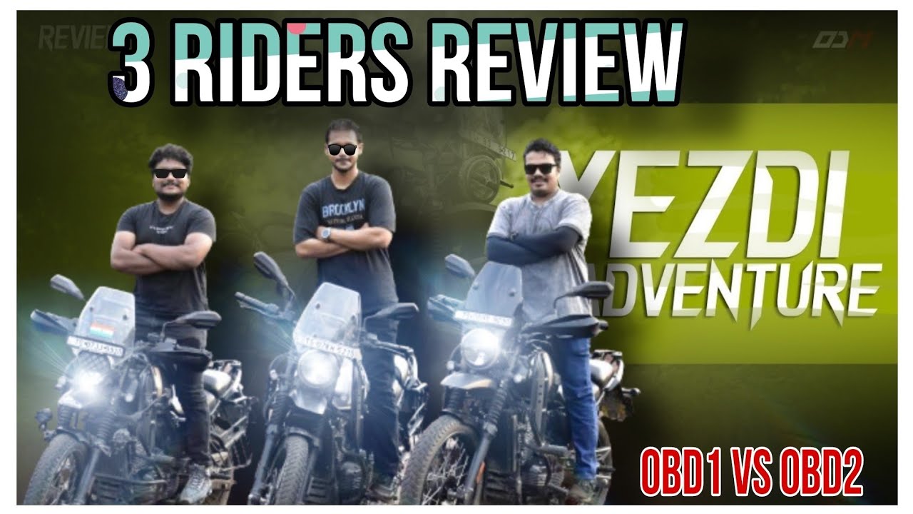 YEZDI ADVENTURE BIKE REVIEW TELUGU|BY 3 RIDERS |AFTER LONG RIDE |OBD1 ...