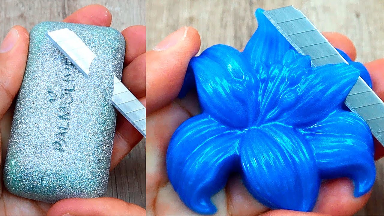 Relaxing Soap Carving ASMR. Satisfying Soap Cutting. Amazing soap ...