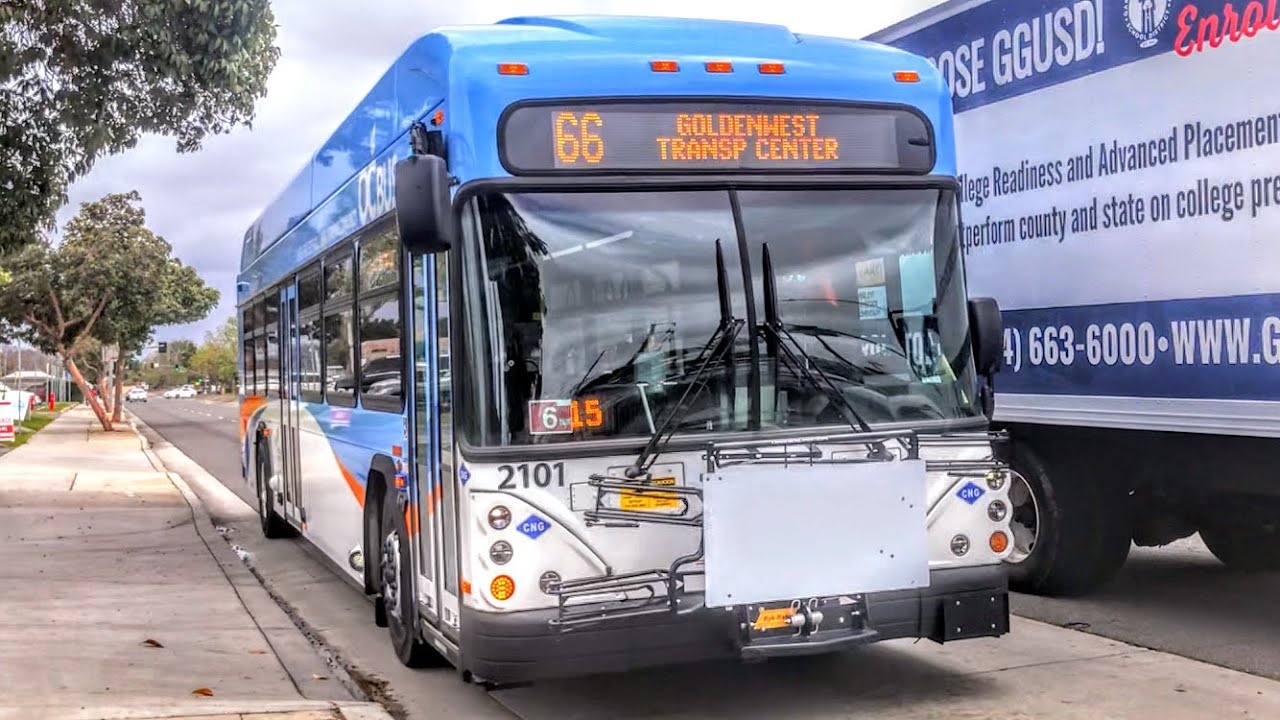 OCBus 2021 Gillig Low Floor Plus CNG 40' #2101 Route 66 to Goldenwest ...