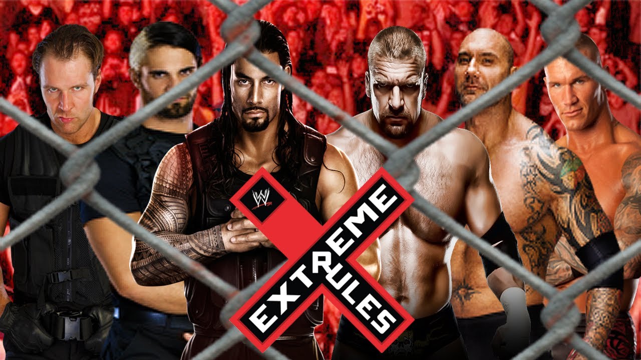 WWE Extreme Rules 2014 : The Shield vs Evolution - YouTube