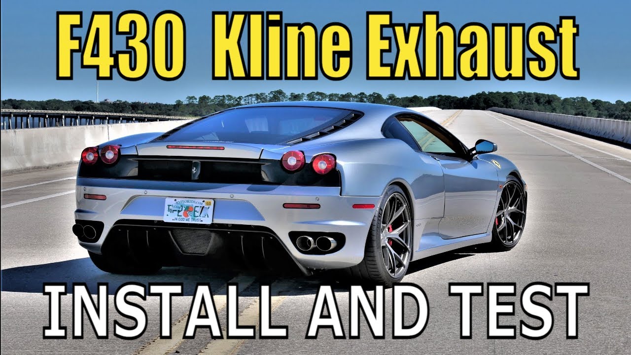 F430 Exhaust ~ Pt 2 ~ DIY KLINE Exhaust install and review - YouTube