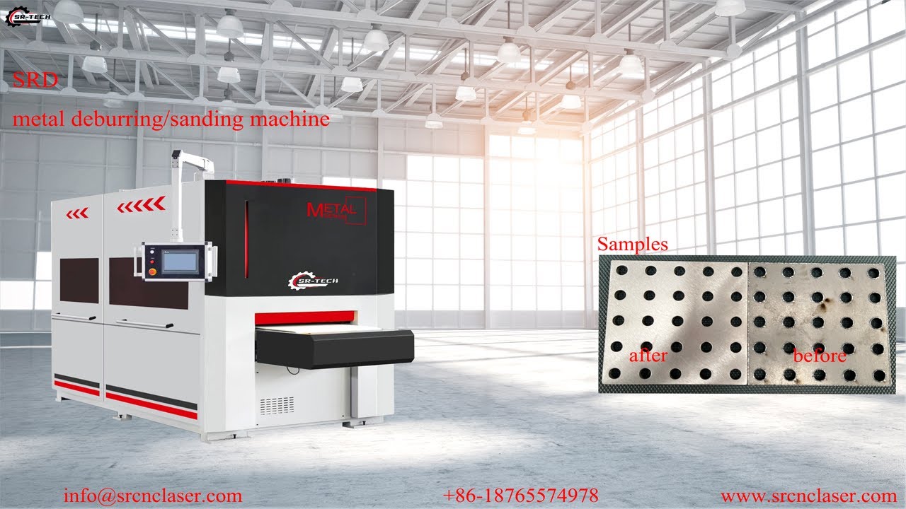 Metal sanding machine process 6mm carbon steel after fiber laser ...