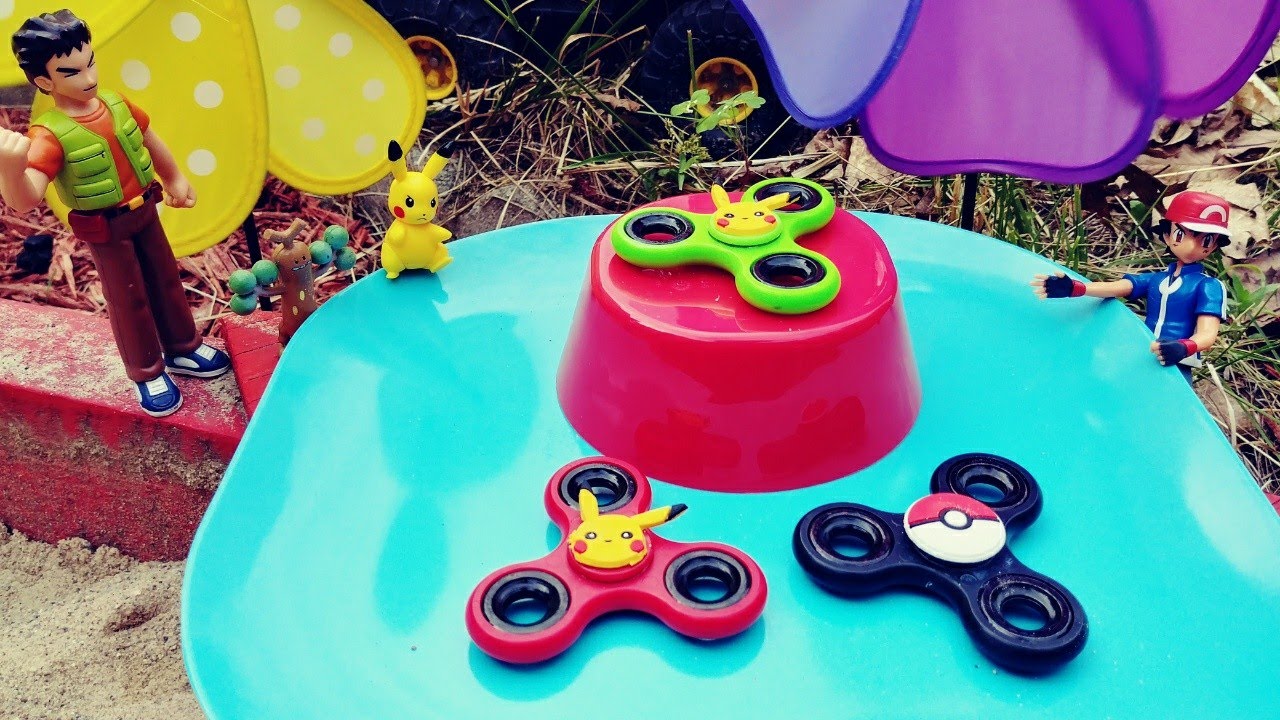 Pokemon meet Fidget Spinners Part 1 - YouTube