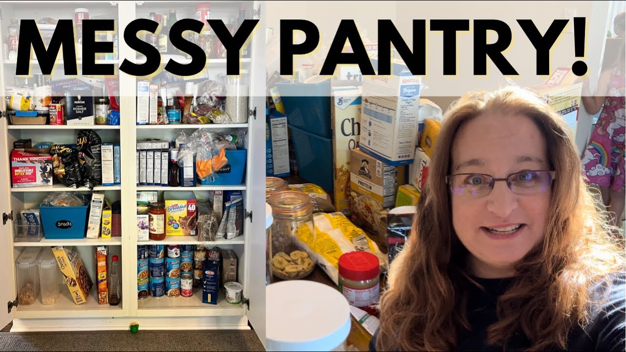 MESSY PANTRY ORGANIZATION! Pantry Clean with Me! - YouTube