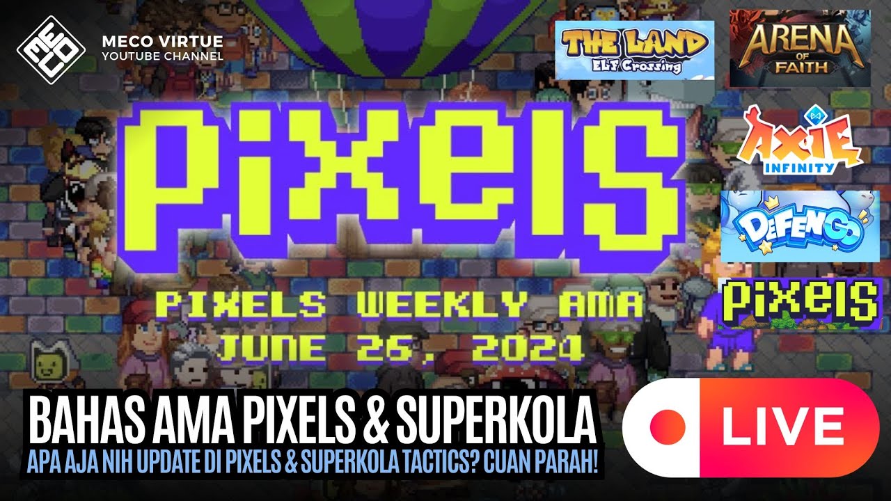 🔴 Nguli Pixels Lumayan Juga, SuperKola Gimana Kabar? - MECO LIVE #66 - YouTube