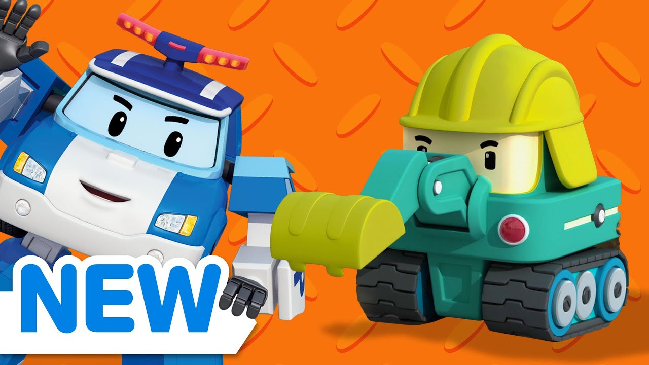 Excavator Song│Robocar POLI Car Song│Construction Vehicles For Kids ...