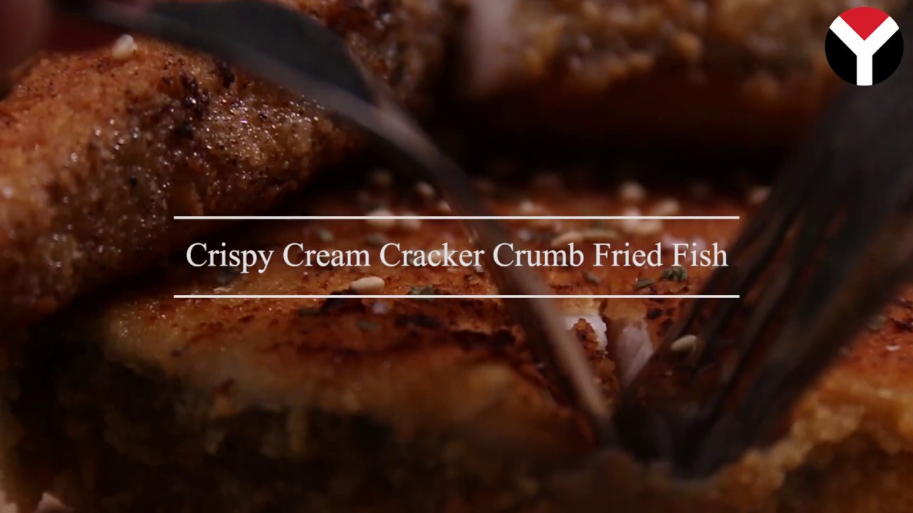 Crispy Cream Cracker Crumb Fried Fish - YouTube