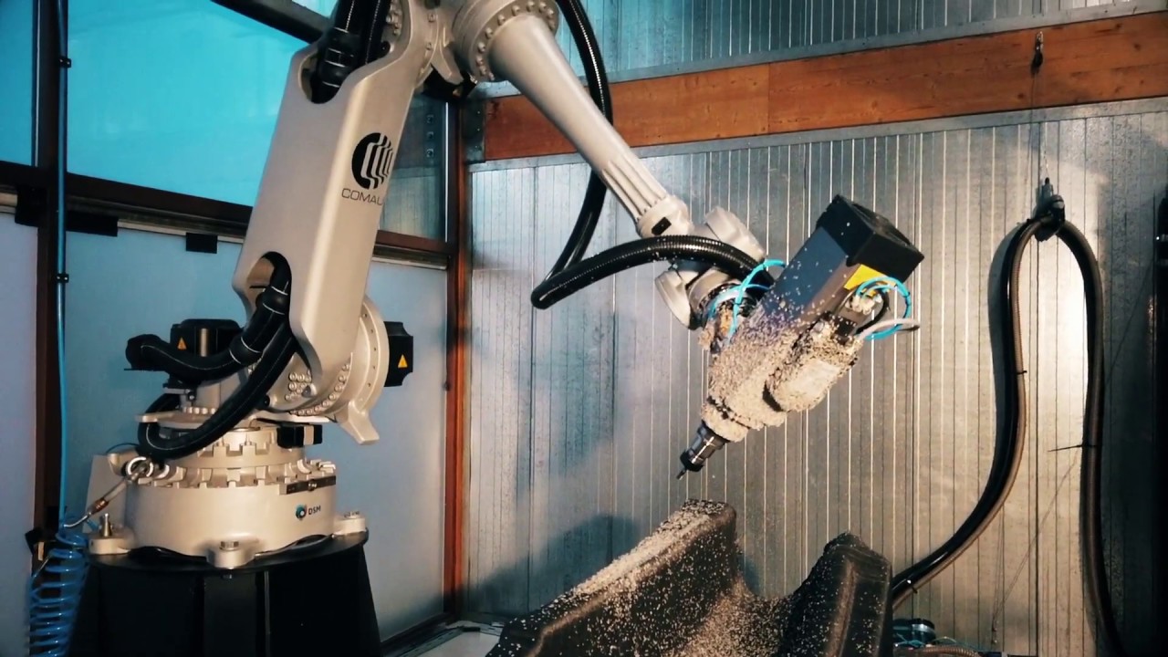 F1 mold 3D printed and machined - CEAD AM Flexbot - YouTube