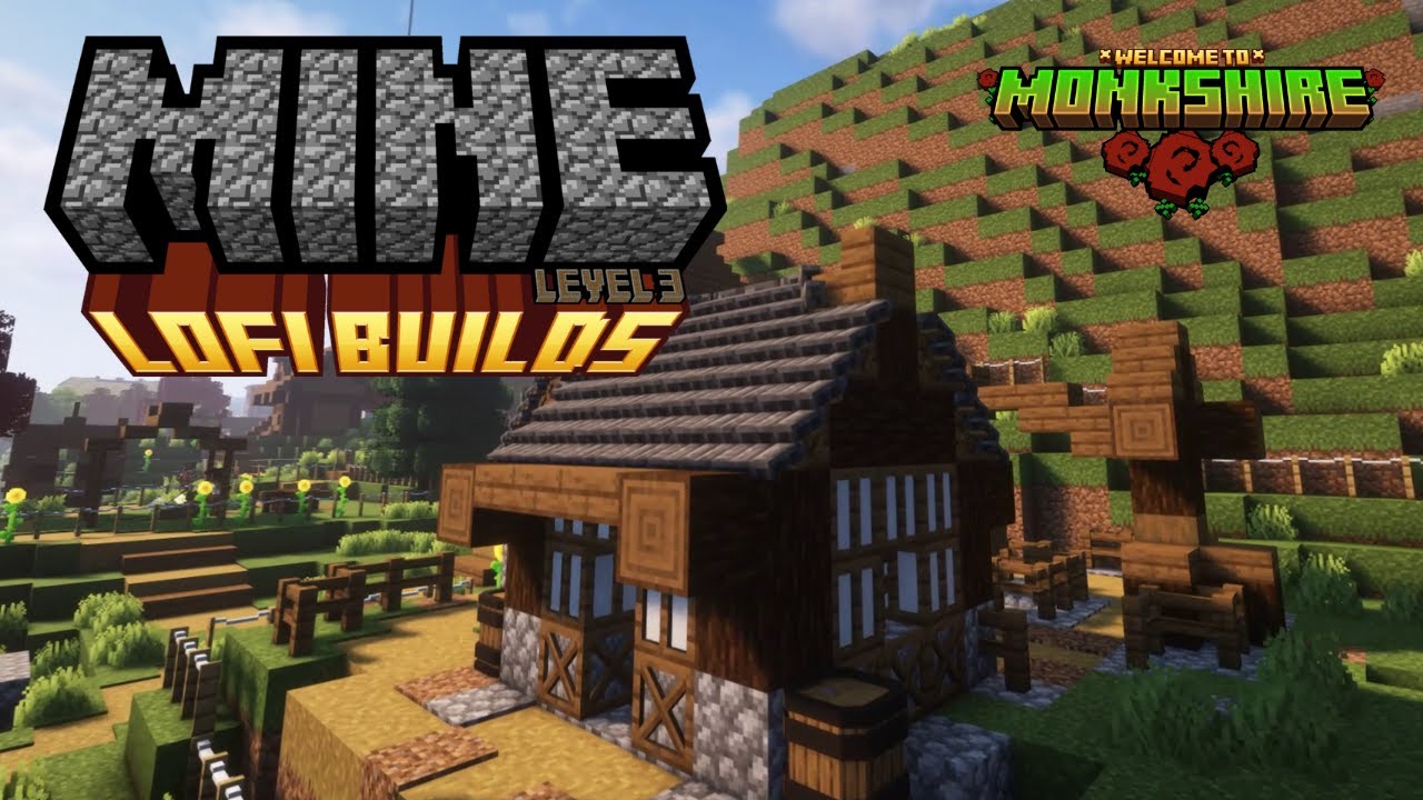 LoFi Builds: Minecolonies Medieval Spruce Mine Level 3 - YouTube