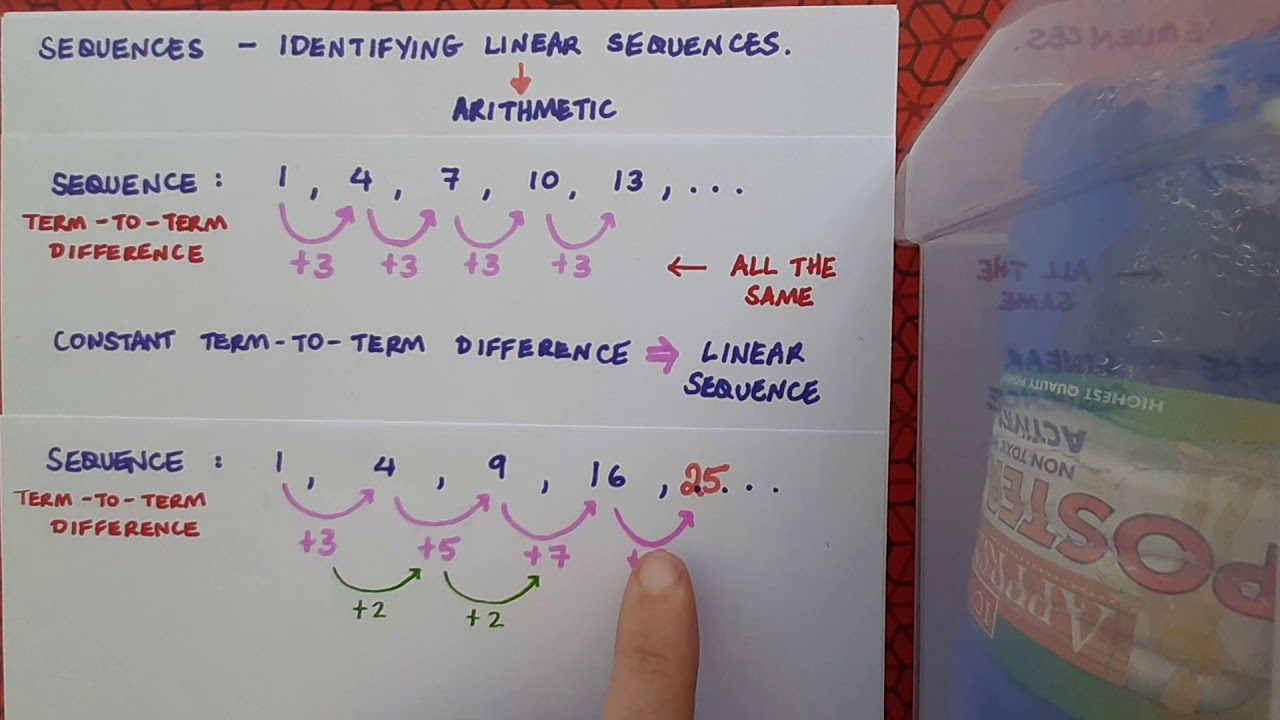 Sequences Identifying A Linear Sequence 1 YouTube Sequences Identifying A Linear Sequence 1 YouTube