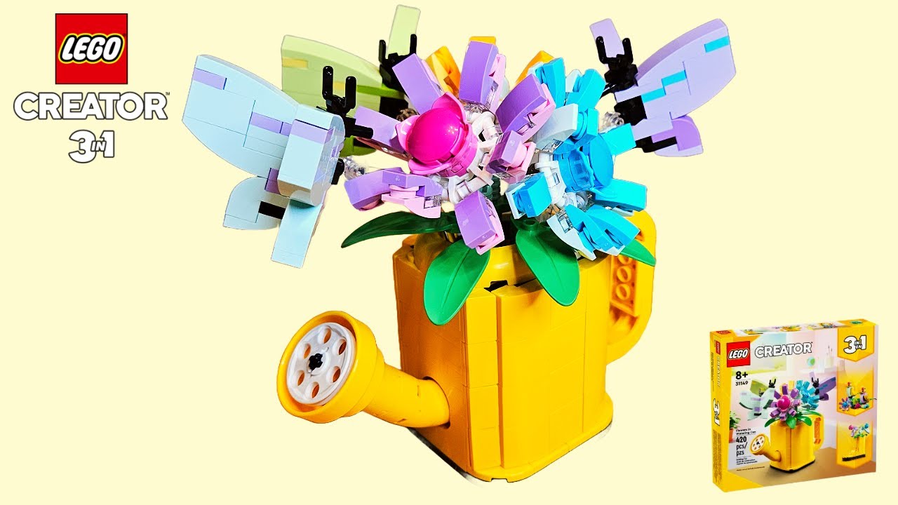 LEGO Creator 3 in 1 Flowers in Watering Can (31149) - Speed Build ...