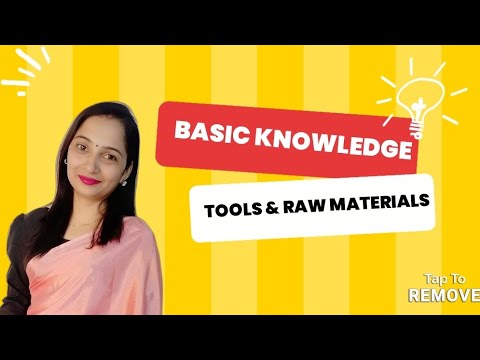Basic knowledge of Tools & Raw materials - YouTube