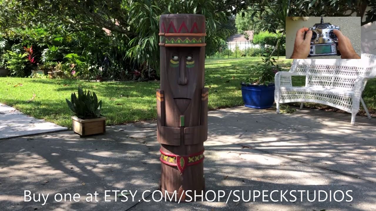 Animatronic Tiki demo - YouTube