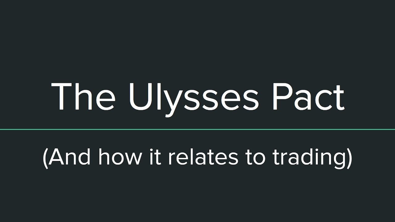 The Ulysses Pact (And how it relates to trading) - YouTube