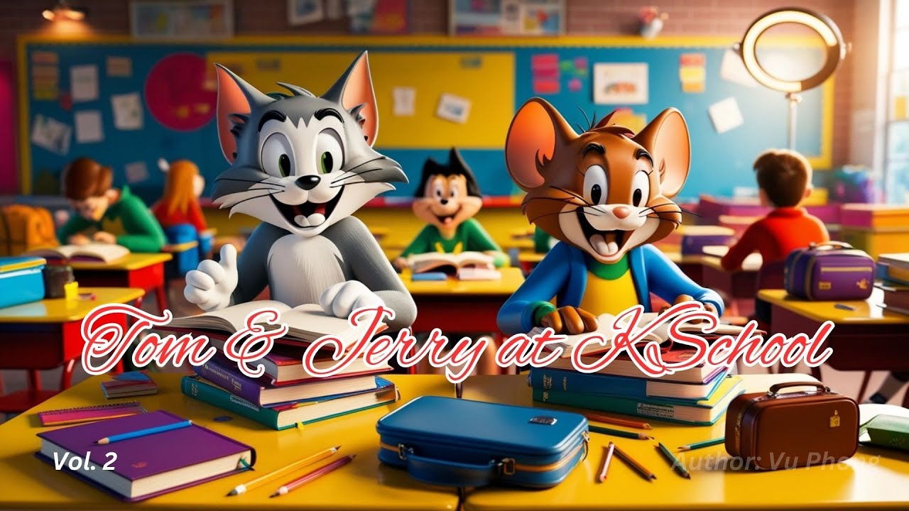 Tom & Jerry at School v2 #tomandjerry #kidssong #nurseryrhymes # ...