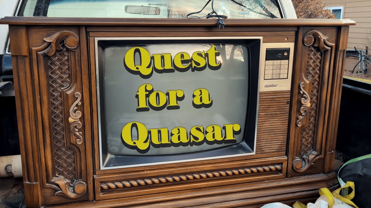 Quest for a Quasar Console TV in a old truck. - YouTube