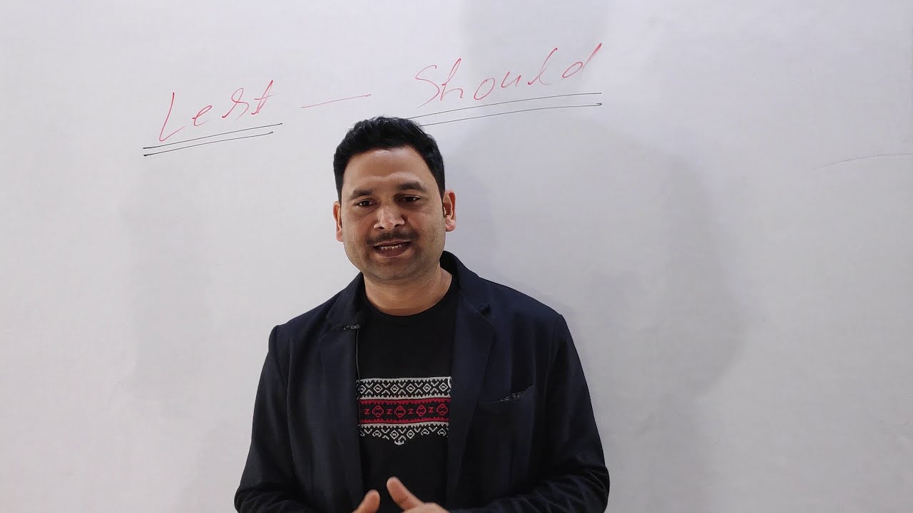 How To Use #Lest_Should Correctly? #englishclubbyanilyadavsir - YouTube