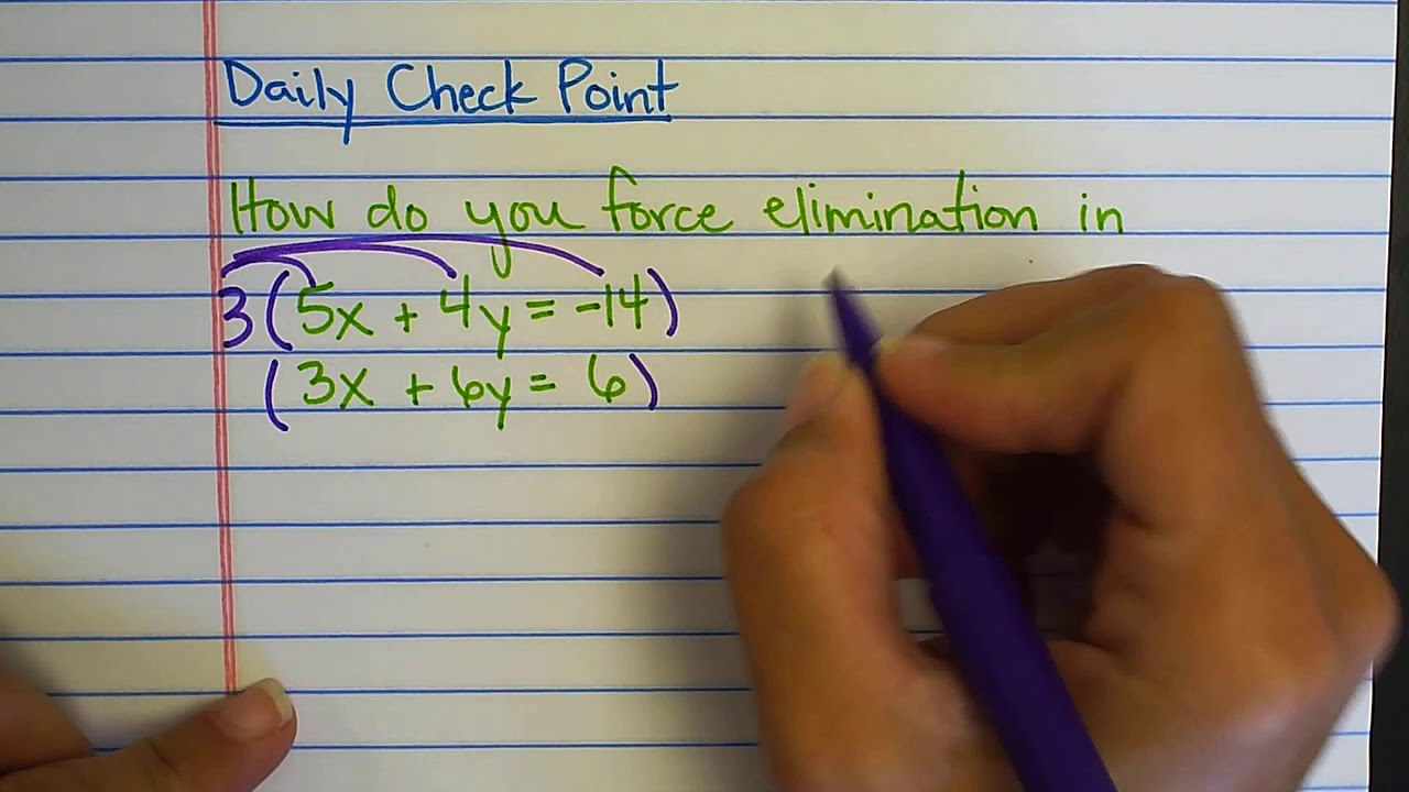 Elimination examples - YouTube