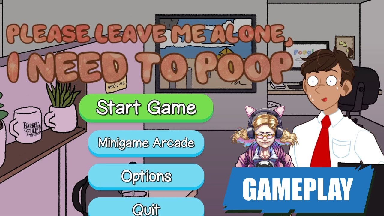 Best Office Poop Simulator Game! | Please Leave Me Alone, I Need To ...