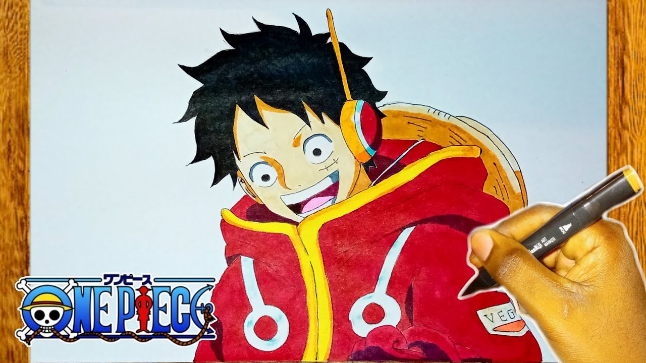 Drawing Luffy From One Piece | ワンピース | Egghead arc - YouTube