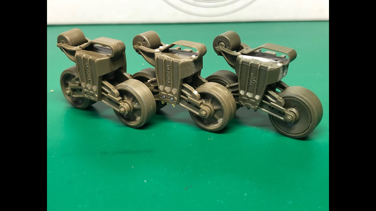 1/35 Tamiya M4A3 Sherman 105mm VVSS Episode 3 Suspension - YouTube