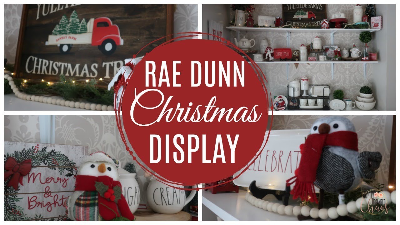 RAE DUNN CHRISTMAS DISPLAY 2018 | CHRISTMAS 2018 - YouTube