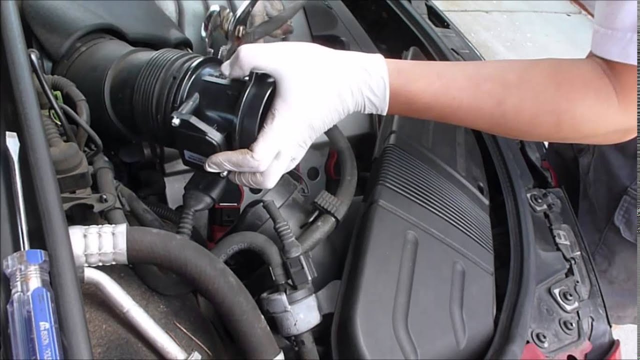 Replace Hitachi MAF on Audi A4 B6 3.0L V6 - YouTube