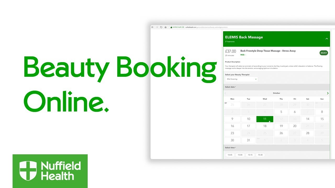 How to Book Beauty Treatments | Nuffield Health - YouTube