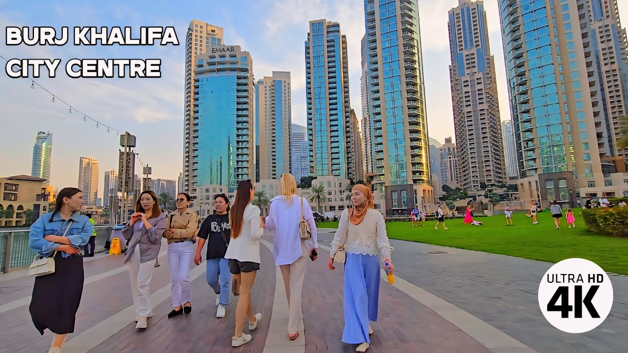 Dubai Burj 🇦🇪 Khalifa City Centre [ 4K ] Walking tour Dubai| Best video in 2024 | Walking Dubai ...