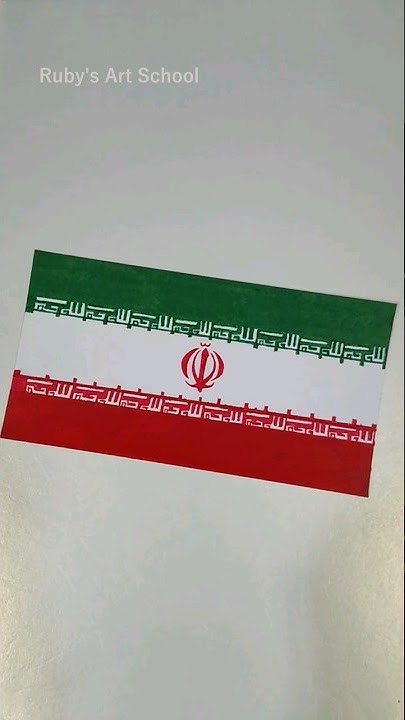 Drawing coloring flag of Iran #satisfying #creative #drawing #painting ...