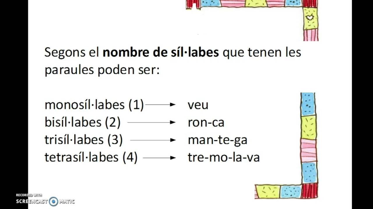 sil·labes - YouTube