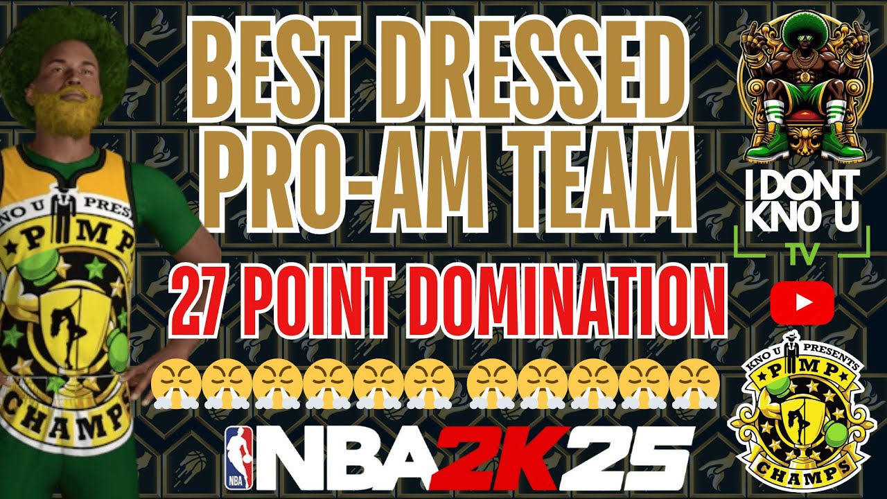 NBA 2K25 PRO-AM: THEY NOT LIKE US. 27-POINT DOMINATION 😤 THEY TRASH ...