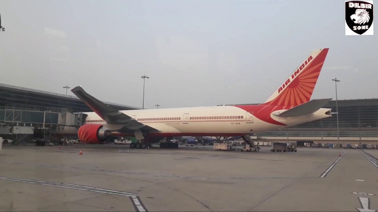 Delhi Airport Air india flight full video - YouTube